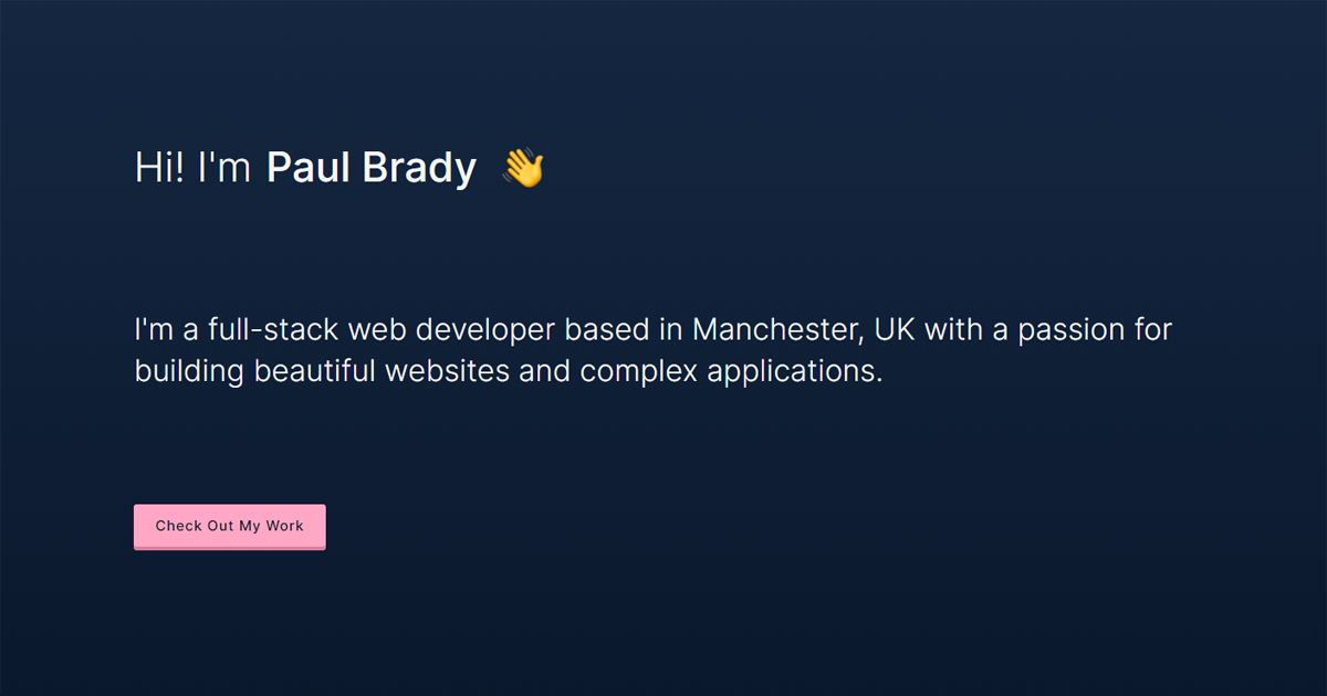 Paul Brady | Software Engineer